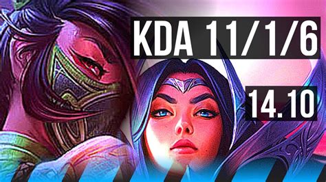 AKALI Vs IRELIA MID 11 1 6 7 Solo Kills Legendary 1300 Games