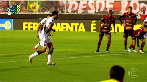 Vídeo Ituano x Vasco Melhores Momentos do 1º Tempo futebol ge