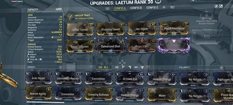Laetum Build R Warframe