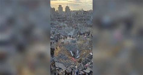 Video Detik Detik Kamp Jabalia Di Gaza Dihantam 6 Bom Israel Banyak