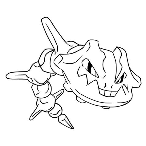 Steelix en Pokémon para colorear imprimir e dibujar ColoringOnly