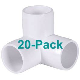 247WorkShop 20 Pack 1 In PVC 3 Way Elbow Fittings ASTM SCH40 Furniture