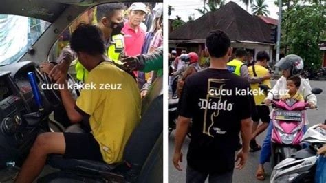 Viral Pemuda Di Sumbar Diamankan Polisi Diduga Nyetir Sambil Mabuk