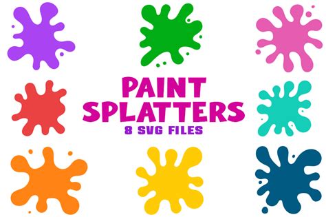 Paint Splatter SVG Ink Splatter SVG Graphic By CelestialDesignForge