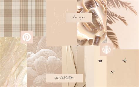Beige Aesthetic Macbook Screensaver In 2021 Desktop Wallpaper Art