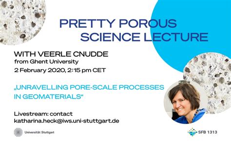 pretty porous science lecture 1 unravelling pore scale processes in geomaterials by veerle