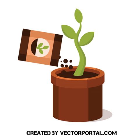 Plant Fertilizer Ai Royalty Free Stock Vector Clip Art