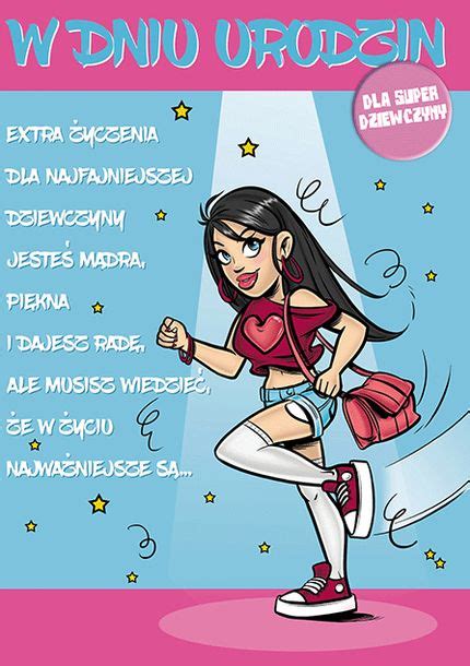 Kartka Urodzinowa Dla Dziewczyny Comic 27 ERLI Pl