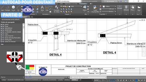 AUTOCAD POUR DEBUTANT PARTIE 3 CARTOUCHE PRESENTATION ET MISE EN
