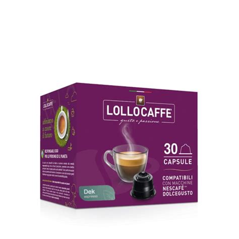Scatola Decaffeinato Lollo Caffè 30 capsule per Dolce Gusto VeroCaffè