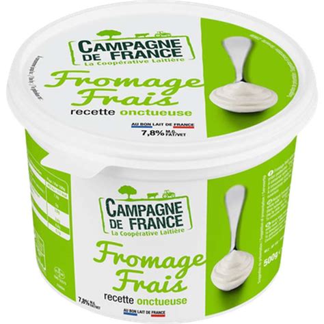 Fromage frais nature au lait pasteurisé 7 8 de MG Campagne de France