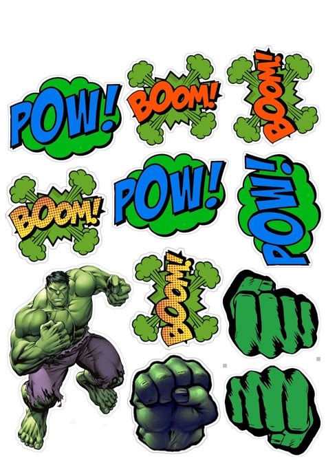 Hulk Free Printable Cake Toppers Artofit