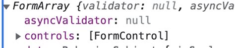 angular selector to determine if formarray s controls property is a [formcontrol] or