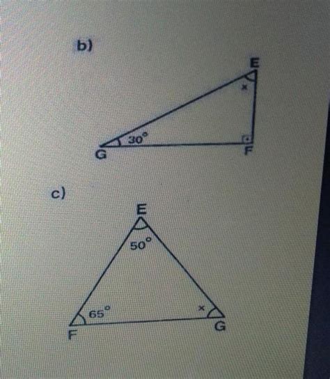 determine X em cada um dos triângulos brainly br