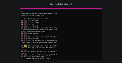 React Node Boilerplate Codesandbox