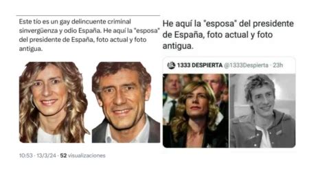 Son falsas estas fotos en las que Begoña Gómez la esposa de Pedro