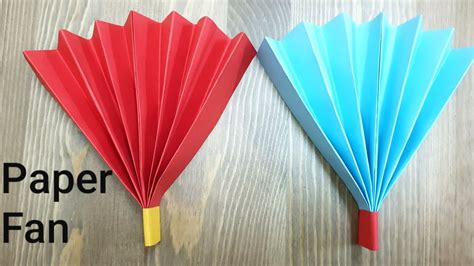 How To Make Paper Fan Easy DIY Origami Crafts YouTube