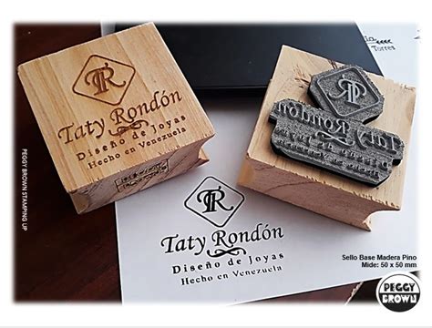 Sellos Elaborados En Madera De Pino Pulido Con Goma L Ser Indeformable