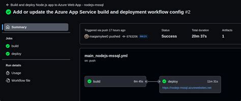 deploying an mssql node js application to azure app service dev community