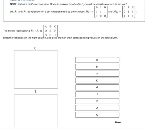 Solved Let R R And R R Be Relations On A Set A Represented Chegg