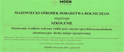 Ogłoszenie Szkolenie uzupełniające Gmina Jabłonna Lacka Portal