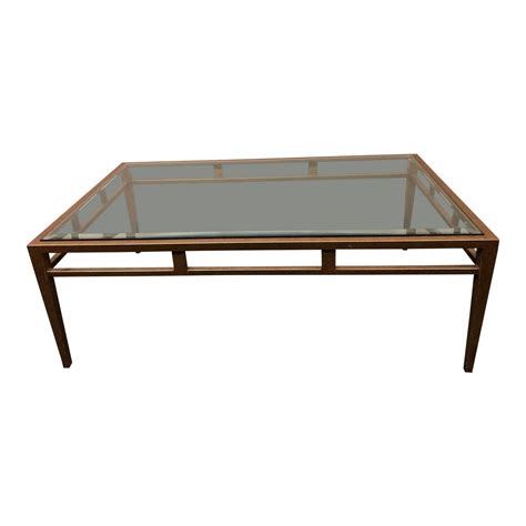 30 Photos Rectangular Brass Finish And Glass Coffee Tables