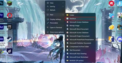 Le moyen le plus simple de créer un raccourci sur le bureau Windows