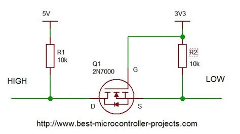 level shifter circuit diagram schema digital