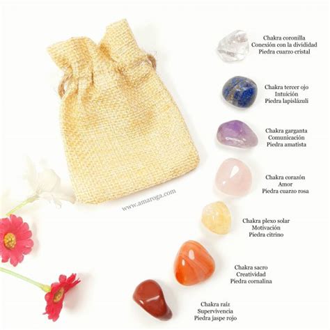 Kit Piedras Siete Chakras Amaroga