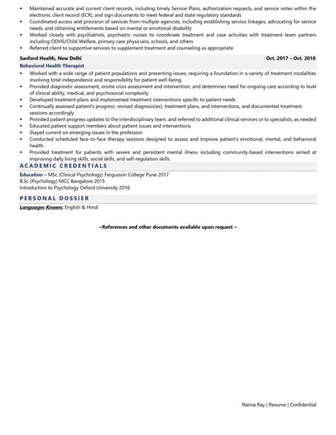 Resume Objective For Counselor In Mental Health At Sasextinctionblog Blog
