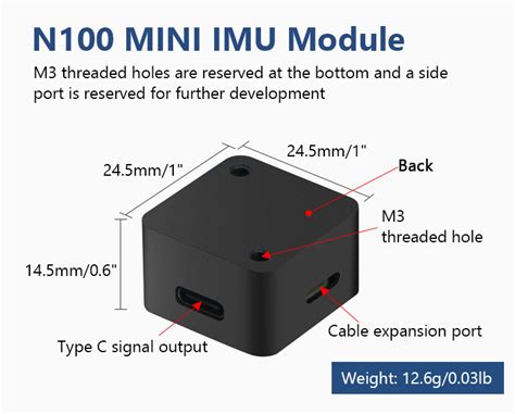 wheeltec 9 axis imu module inertial measurement unit fdisystems ahrs gyro mems n100 mini w