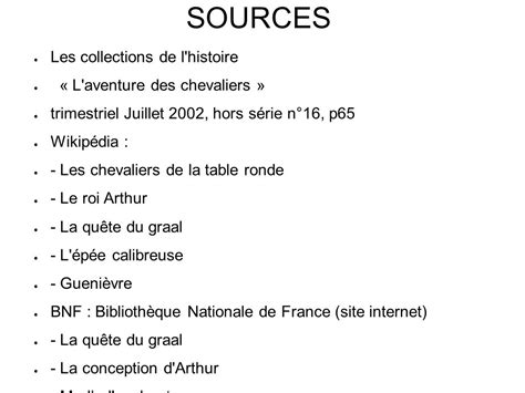 Histoire D Arthur Et Les Chevaliers De La Table Ronde Aperçu Historique
