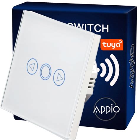 Dotykowy szklany włącznik światła LED ŚCIEMNIACZ BIAŁY WiFi Tuya Smart