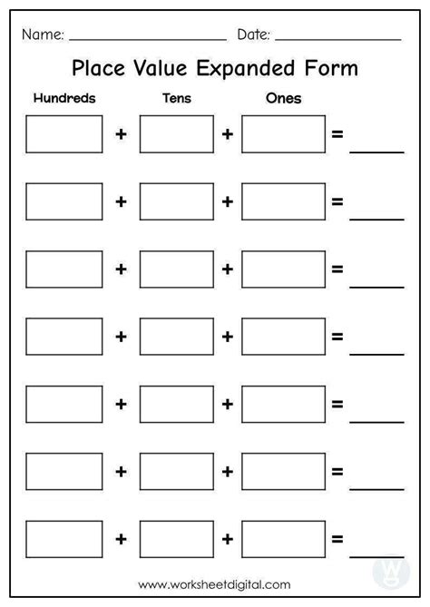 Hundreds Tens And Ones Number And Place Value By Urbrainy