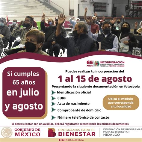 Delegación de Programas para el Bienestar Hidalgo on Twitter Del 1 al
