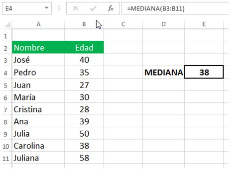 C Mo Sacar La Mediana En Excel Siempre Excel