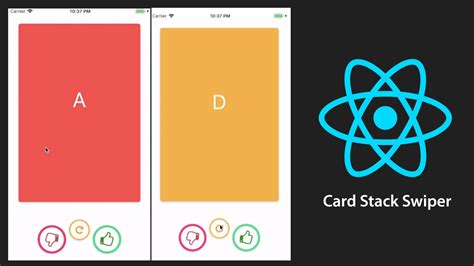 Tinder Like React Native Card Stack Swiper