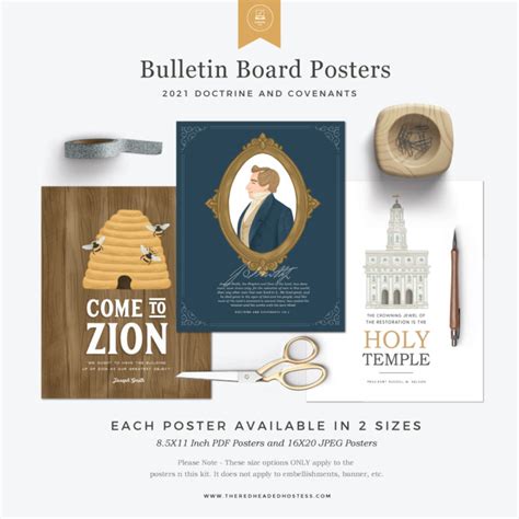 2021 Primary Doctrine And Covenant Bulletin Board Kit The Red