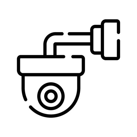 Cctv Icon Security Camera Icon Vector Dome Camera 30745665 Vector Art