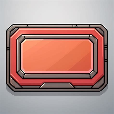 Premium Vector Rectangle Game Button For Ui And Ux