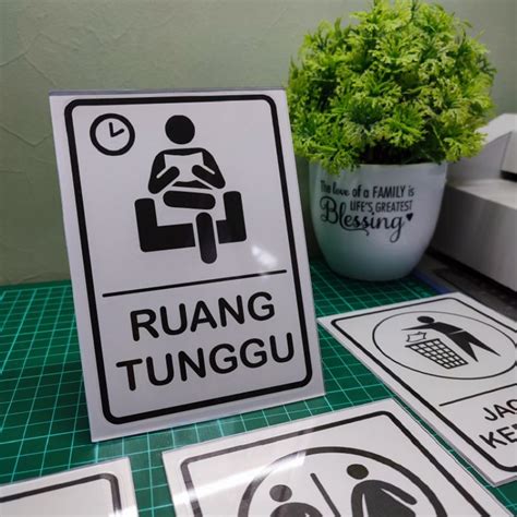 Jual Akrilik Ruang Tunggu Acrylic Sign Ruang Tunggu Signage Ruang