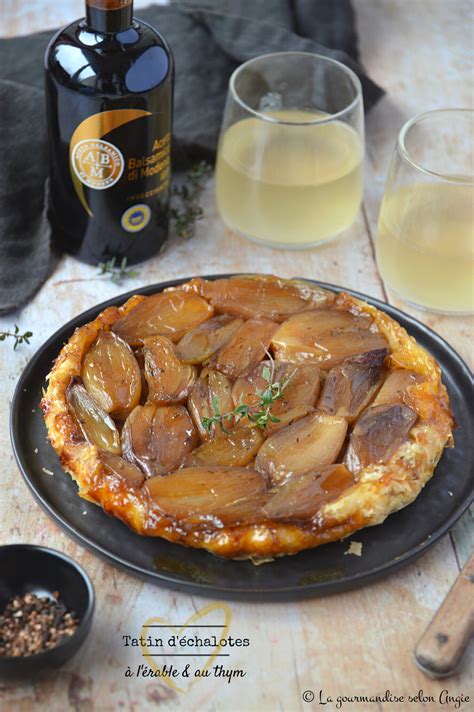 Tatin d échalotes à l érable au thym vegan glutenfree La