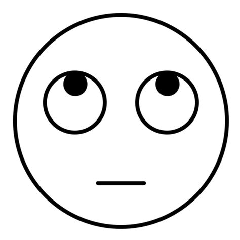 Ausmalbild Gesicht Mit Rollenden Augen Emoji Ausmalbilder Kostenlos