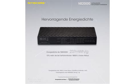 Nitecore Powerbank Nb Fritz Berger Campingbedarf