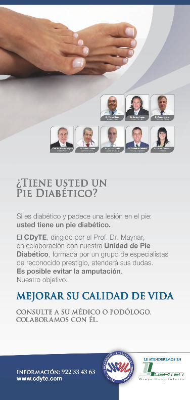 PDF Pie Diabetico Flyer PIE DIABÉTICO Si es diabético y padece una