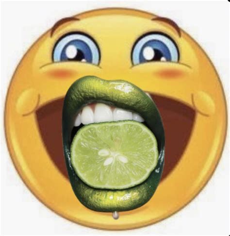 Lime Lips Smiling Buck Tooth Emoji Know Your Meme