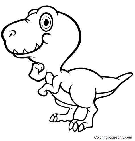 Tiranosaurio Rex Dinosaurio Para Colorear Tiranosaurio Rex Para