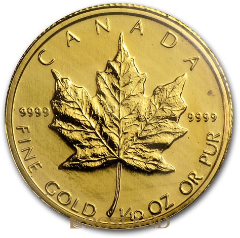 1 10 Unze Goldmünze Kanada Maple Leaf 1983