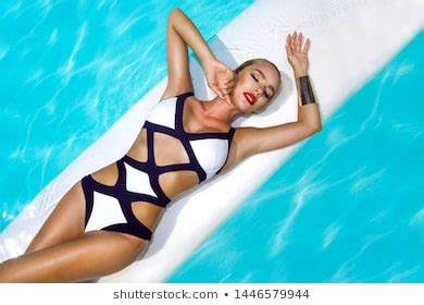 Elegant Sexy Woman Luxury Bikini On Stock Photo Shutterstock