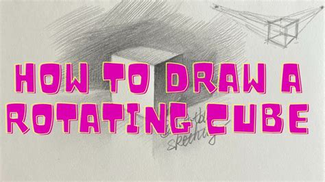 How To Draw A Cube Step By Step D Shape Drawing Tutorial For